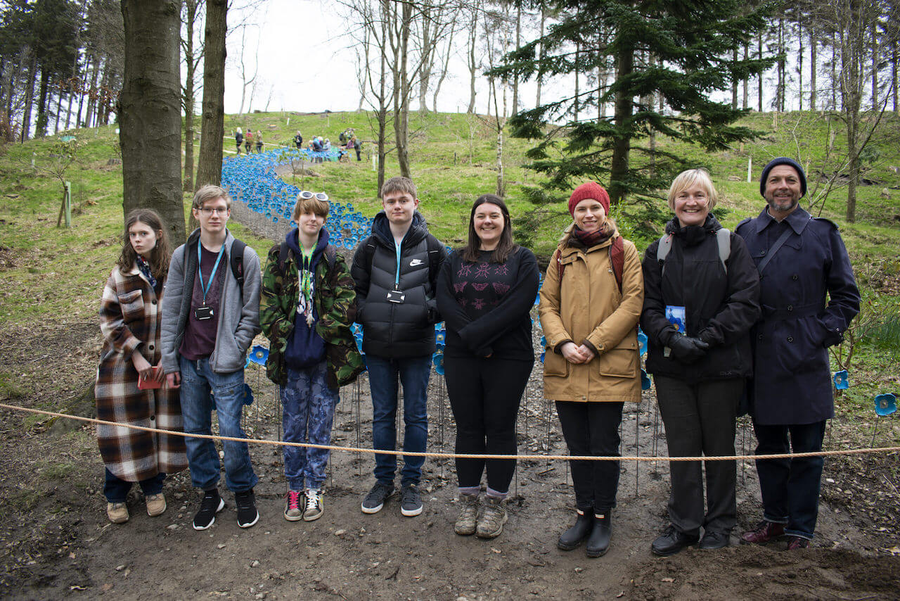 Creating a cascade of colour - Harrogate College
