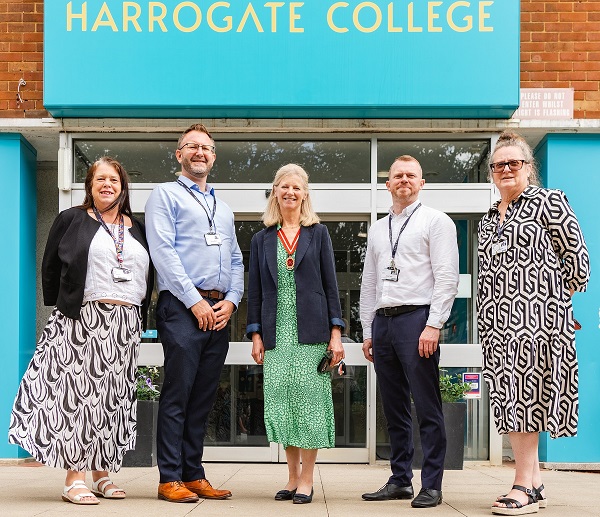 High fives from the High Sheriff - Harrogate College